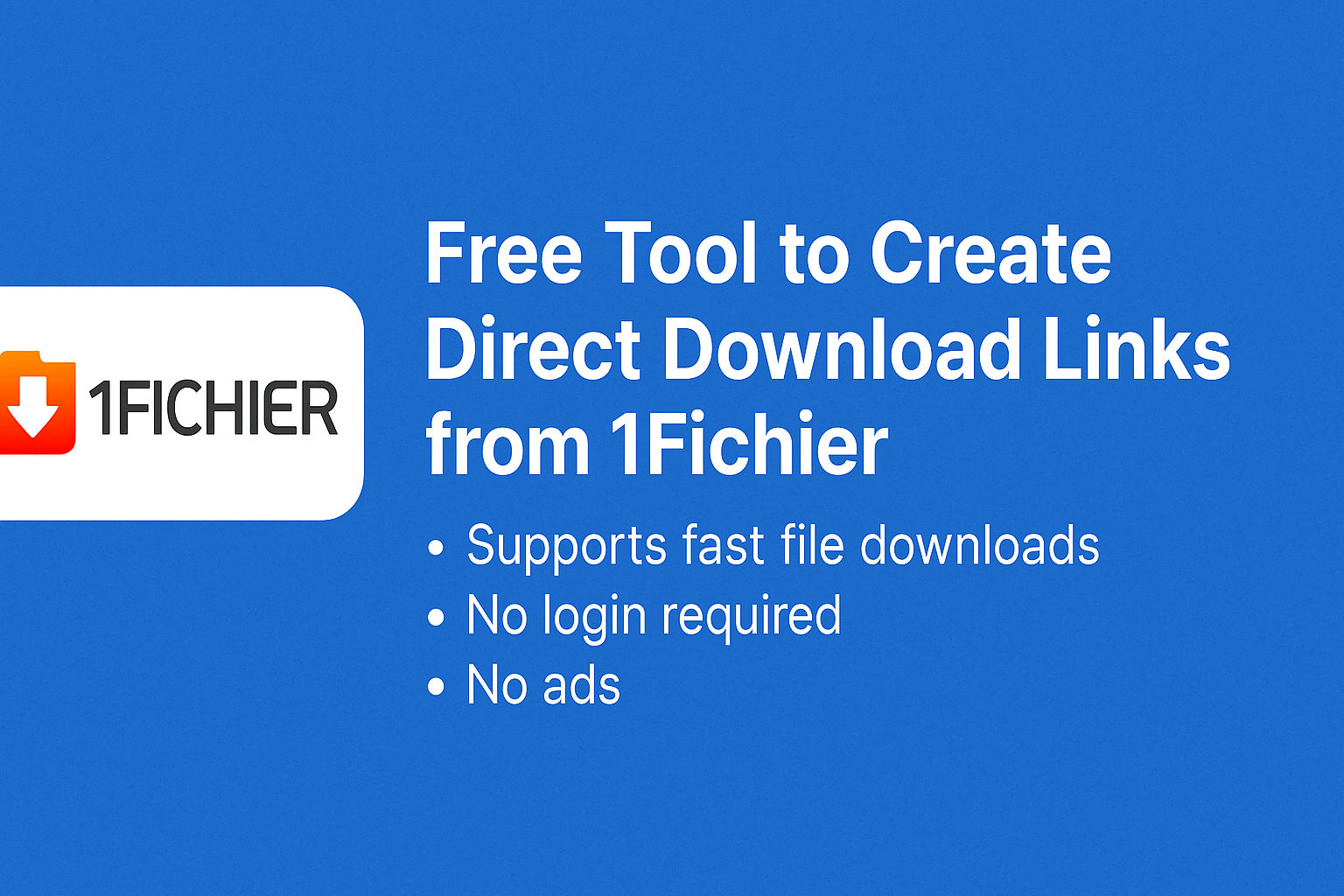1Fichier Direct Link Generator